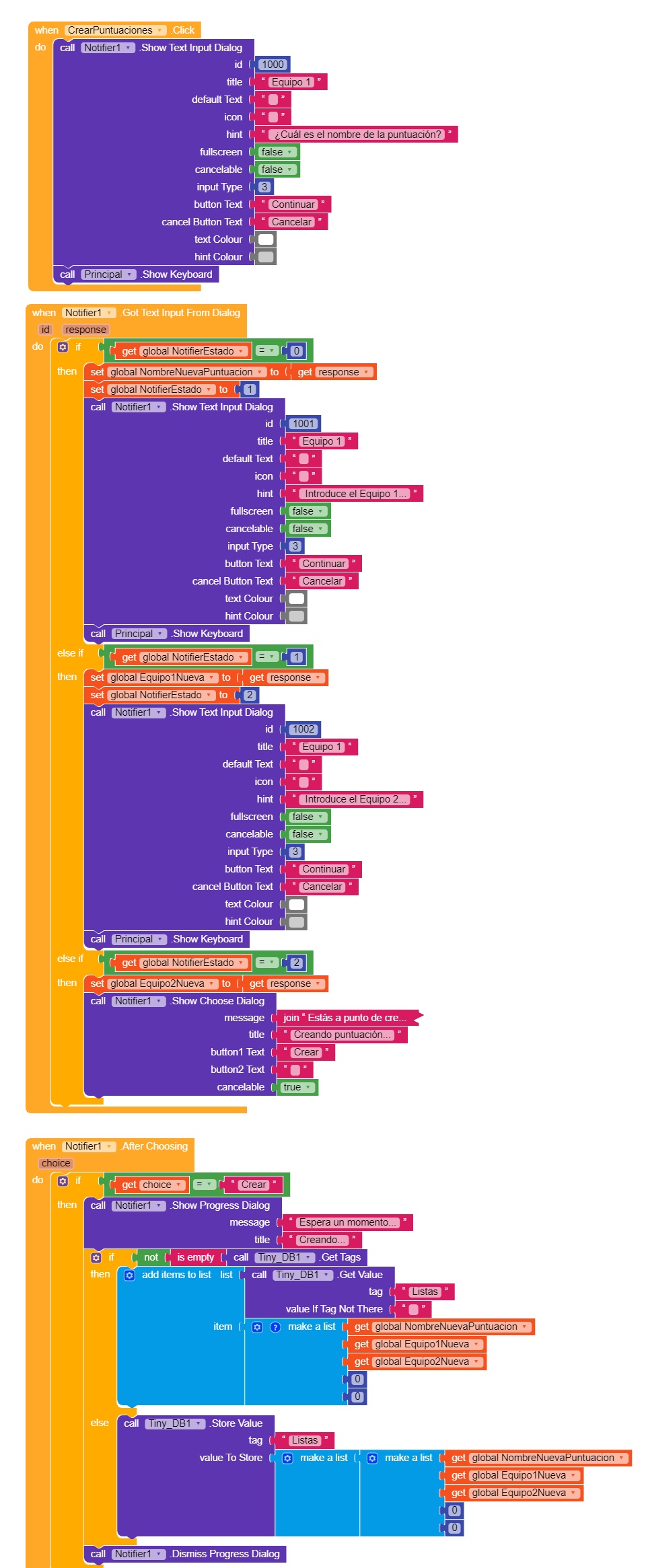 Error storing value Tiny DB - Discuss - Kodular Community