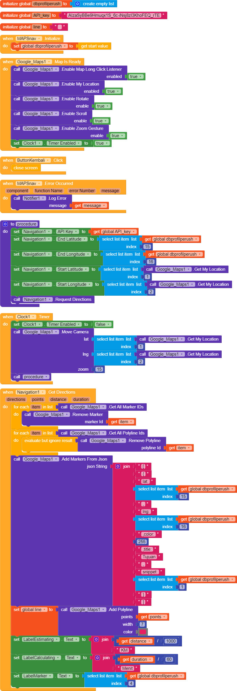 error message when i was trying to open "Location Screen" - Discuss - Kodular Community