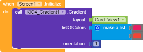 How to use color gradient inside CardView? - Discuss - Kodular Community