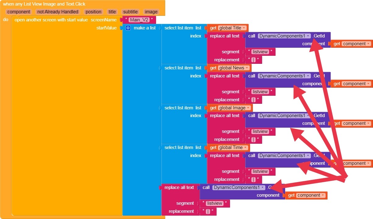 The operation replace all cannot accept the arguments: , [*nothing*], ["listview ...