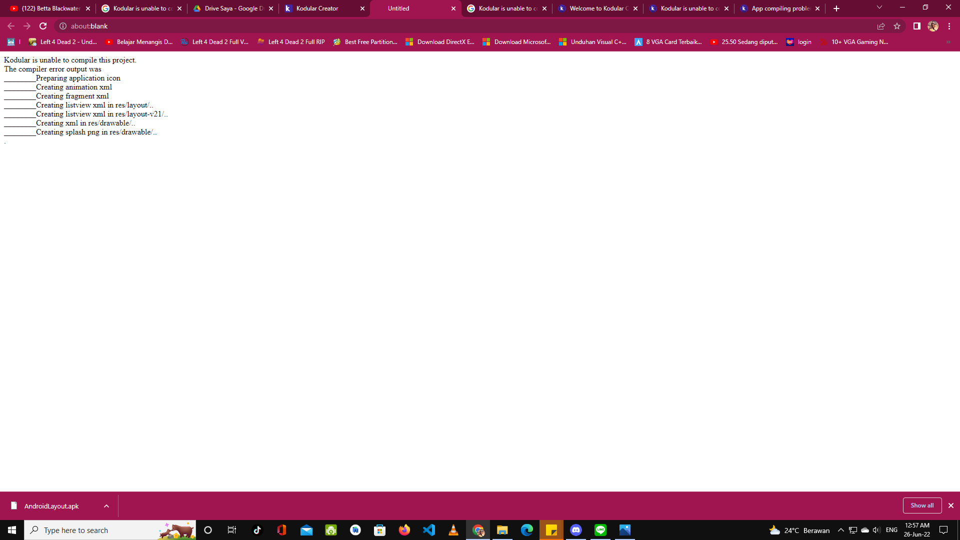 Export Problem, Unknown Error - Discuss - Kodular Community