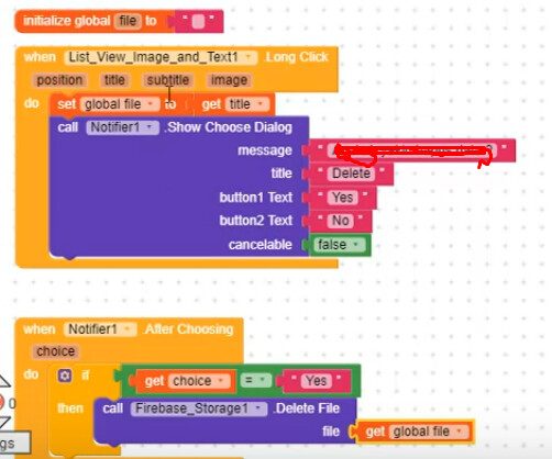 Delete image file in firebase storage - Discuss - Kodular Community