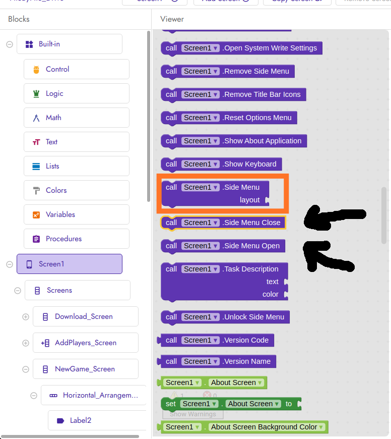 Side Menu Layout _ Button_Call - Discuss - Kodular Community