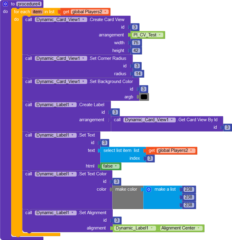 Dynamic Card and Label with lists - Discuss - Kodular Community