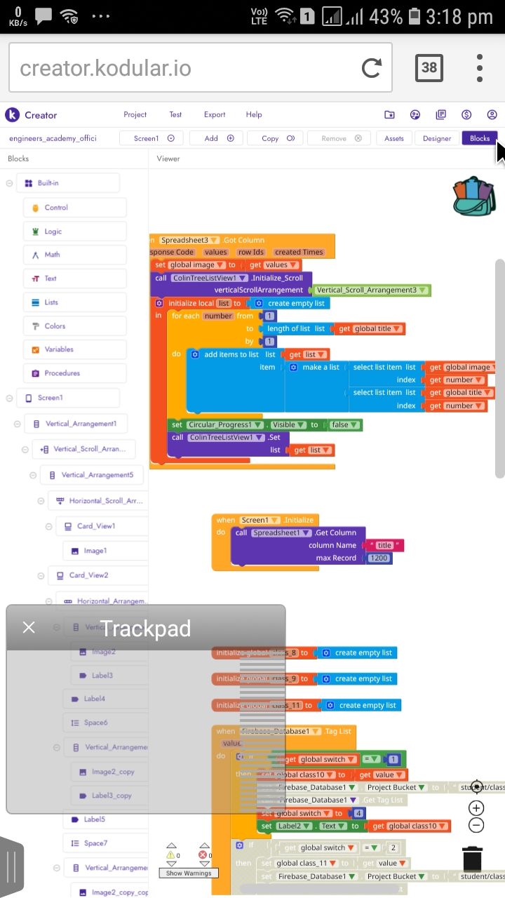 Need help in colin tree list view - Bugs - Kodular Community