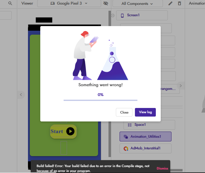 Error in exporting apk - Discuss - Kodular Community