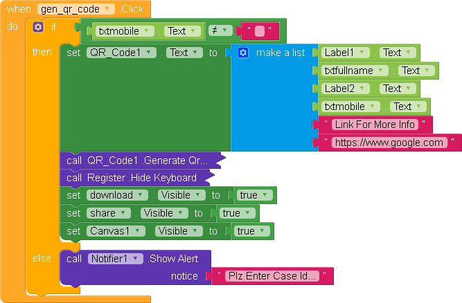 How to store updated Data base into QR code...? - Discuss - Kodular ...