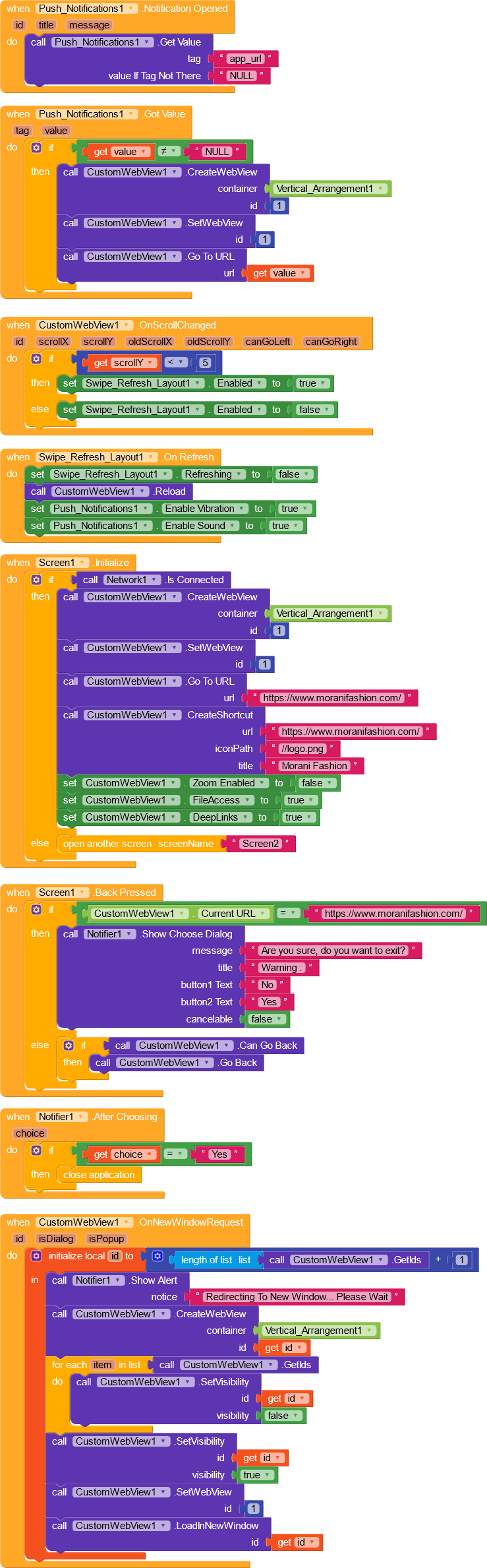 Custom Webview - Third party URL - open in external browser - Discuss - Kodular Community