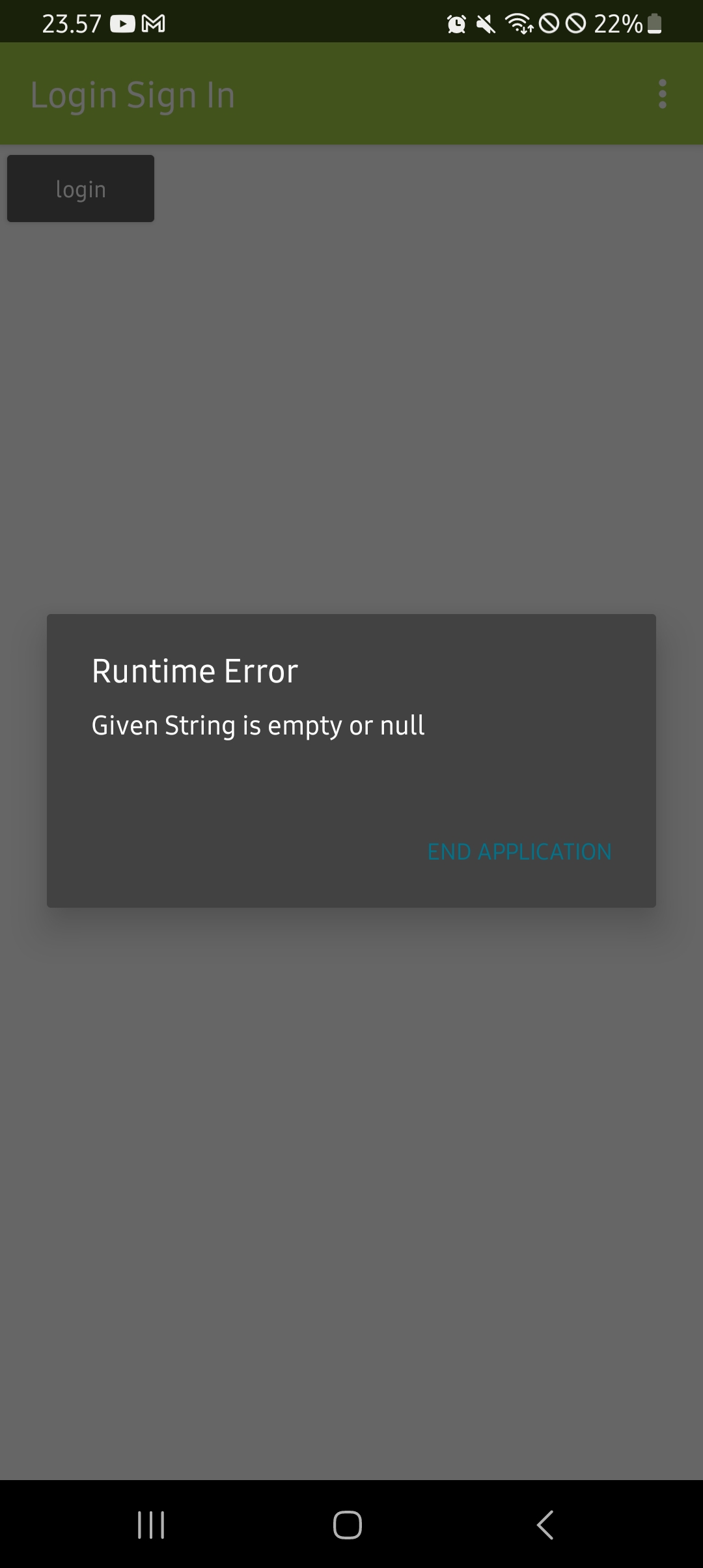 Runtime Error : Given String is Empty or Null (Google Auth) - Discuss - Kodular Community