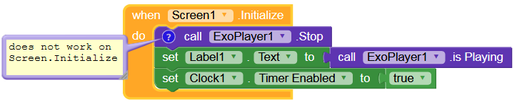 ExoPlayer issues - ExoPlayer.Stop does not work on Screen.Initialize - Discuss - Kodular Community