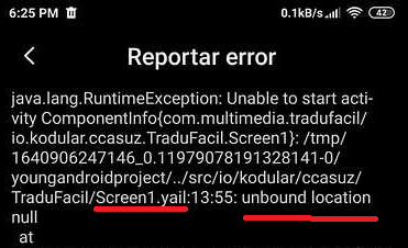 Unknown error while compiling. Java Message - Discuss - Kodular Community