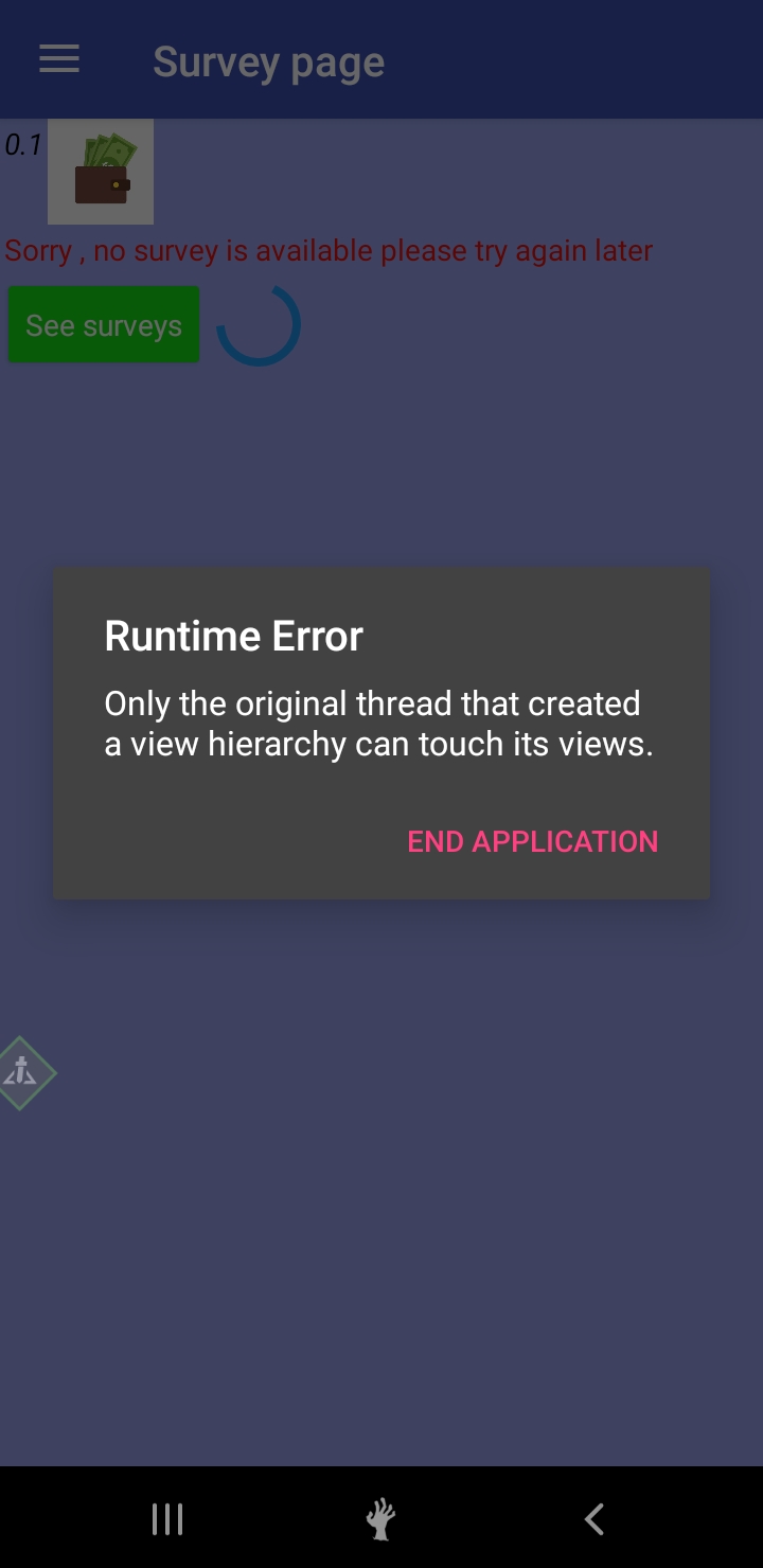 Only the original thread that created a view hierarchy can touch its views - Bugs - Kodular ...