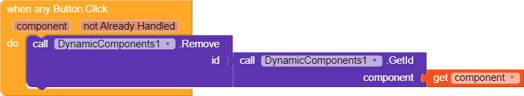 How to delete a button made with dynamic components, by click in it - Discuss - Kodular Community