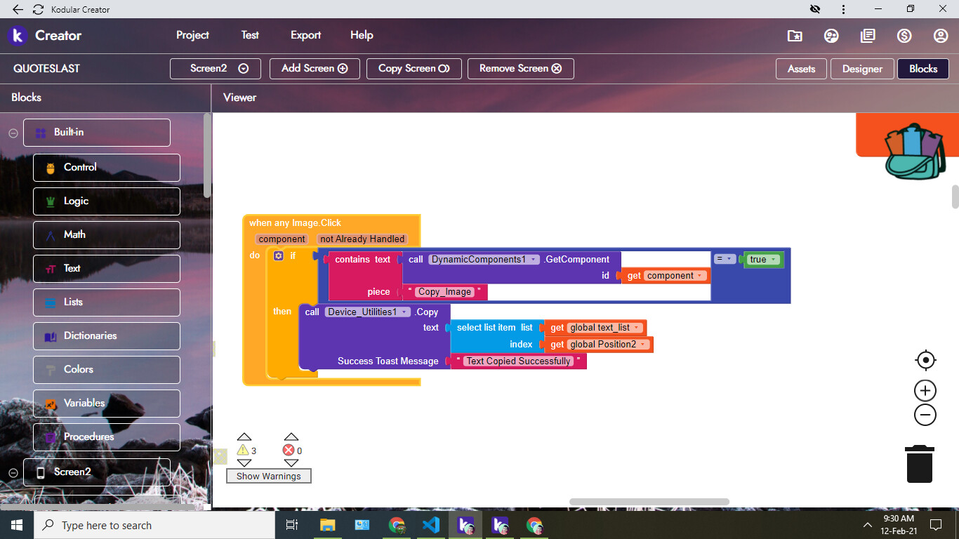 The Operation Contains Cannot Accept The Arguments [ Nothing ] Dynamic Component Extension