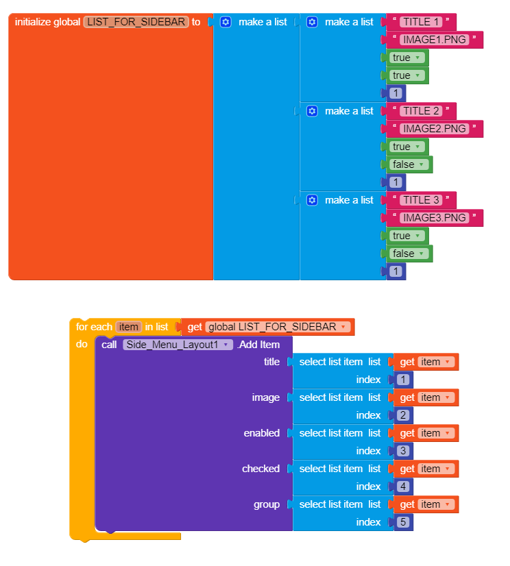 Can i reduce side menu layout block with procedures block . if i can then guide me please ...