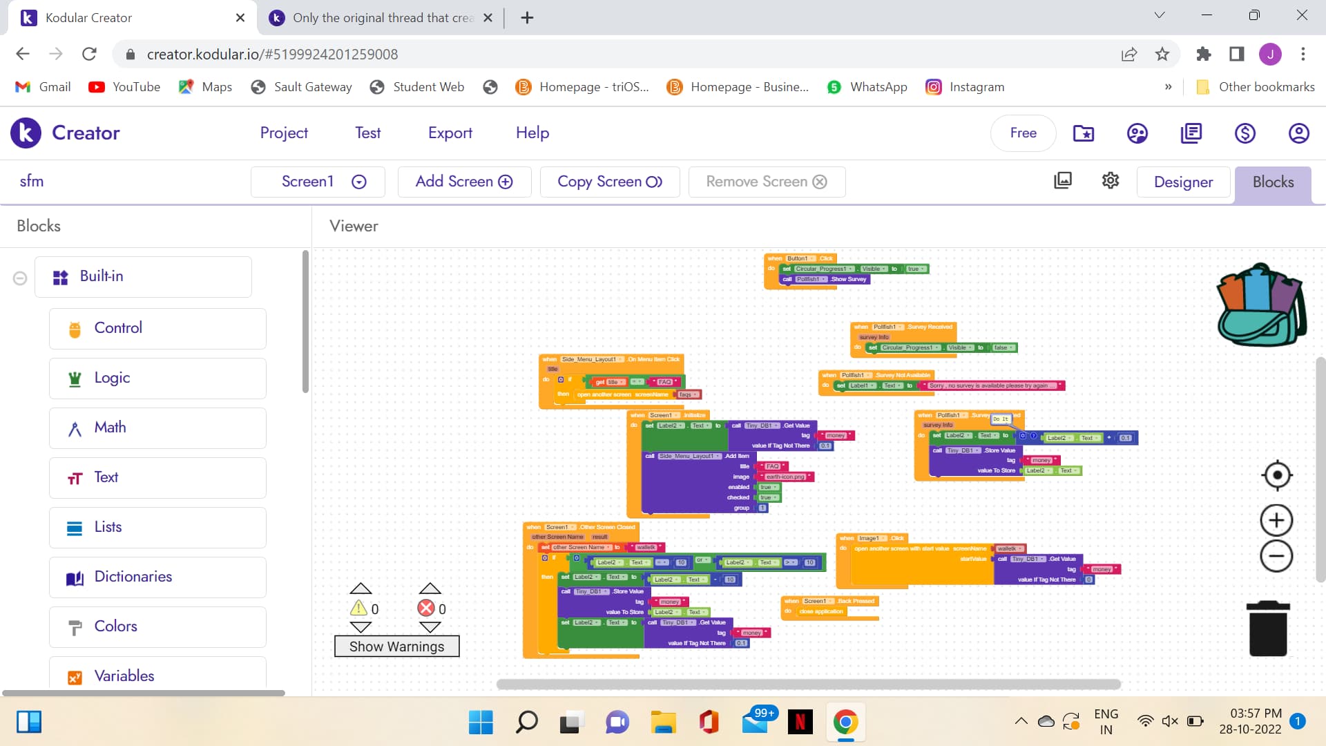 Only the original thread that created a view hierarchy can touch its views - Bugs - Kodular ...