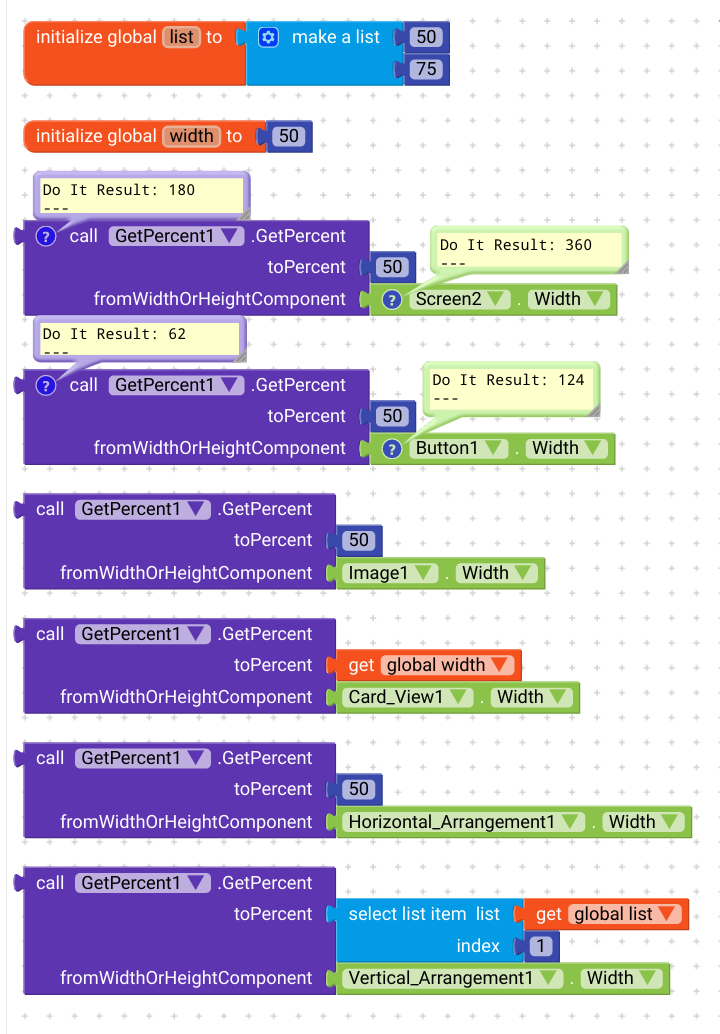 How to put percentage values in dynamic components - Discuss - Kodular ...
