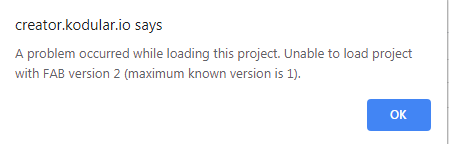 Error occured while loading project - Discuss - Kodular Community