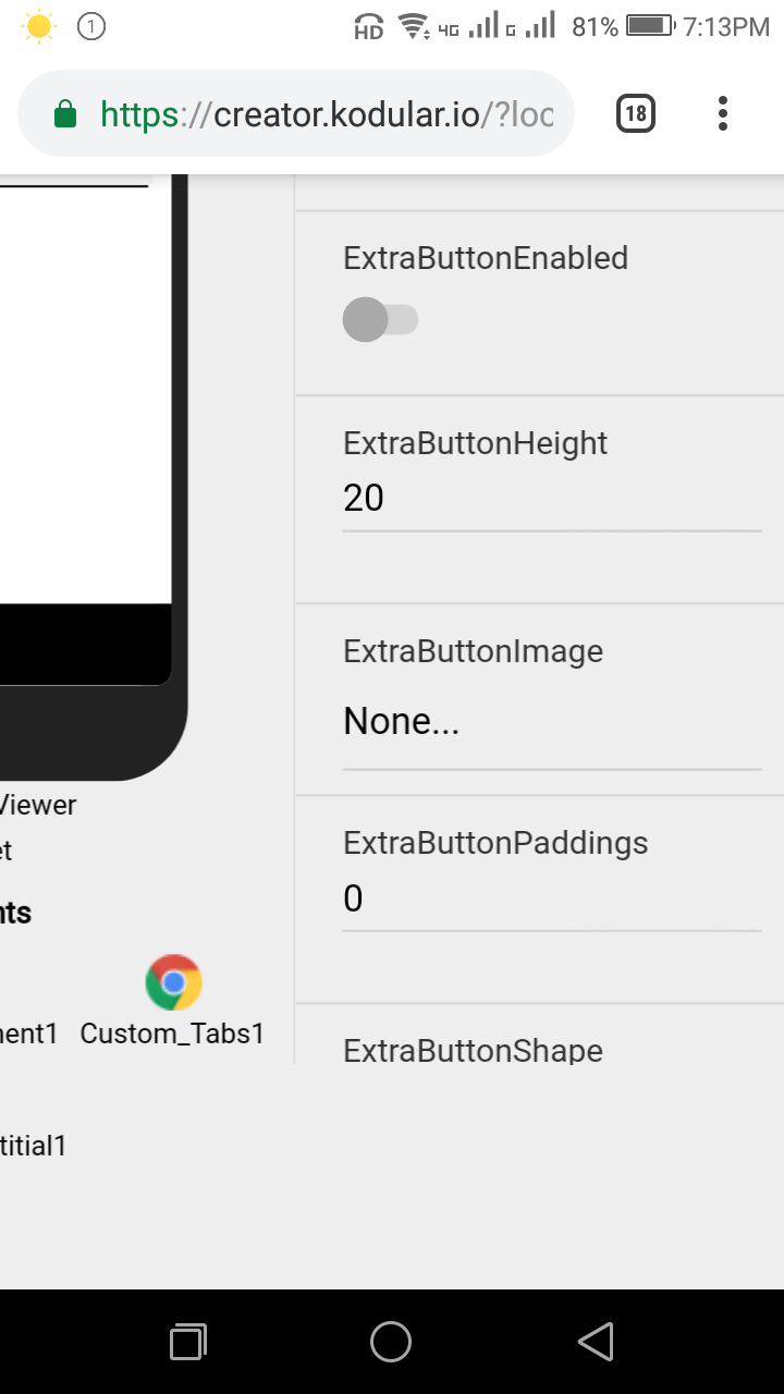 How To Set icon or extra button icon colintree Listview - Discuss - Kodular Community