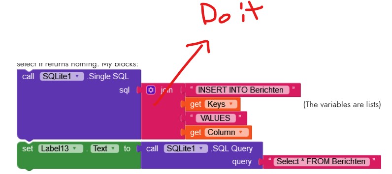 Sqllite component not working - Discuss - Kodular Community