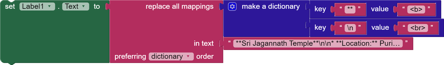 How to set formatted text in HTML Label - Discuss - Kodular Community