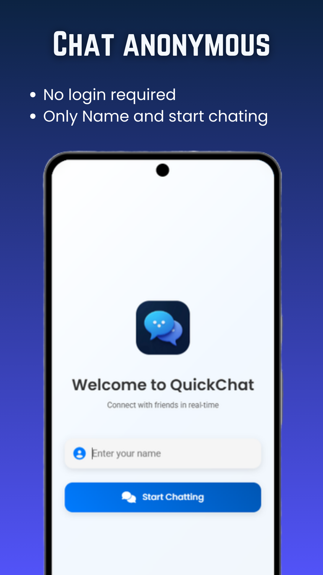 QuickChat - Free Anonymous group chatting app available on play store - Koded Apps - Kodular ...