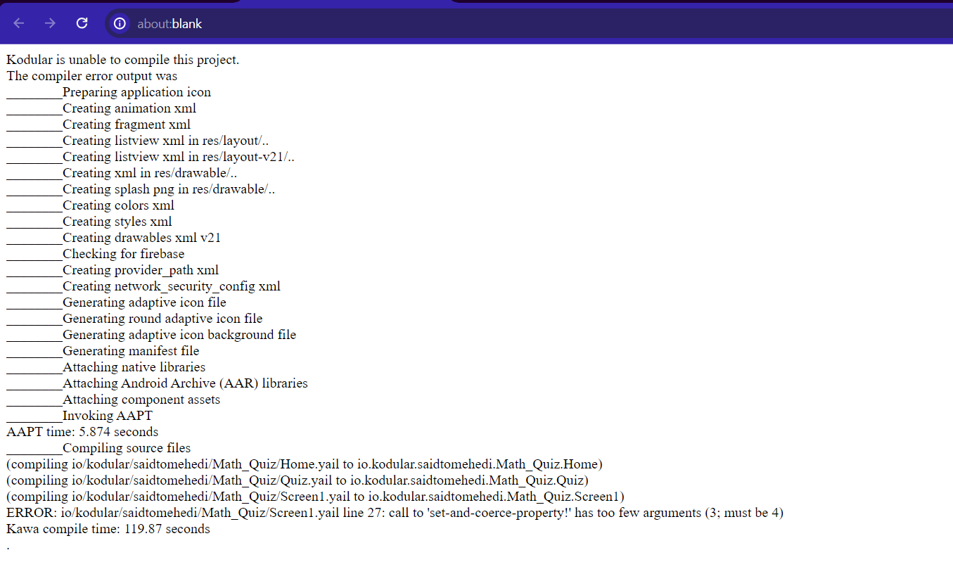 Why not build apk file? - Discuss - Kodular Community