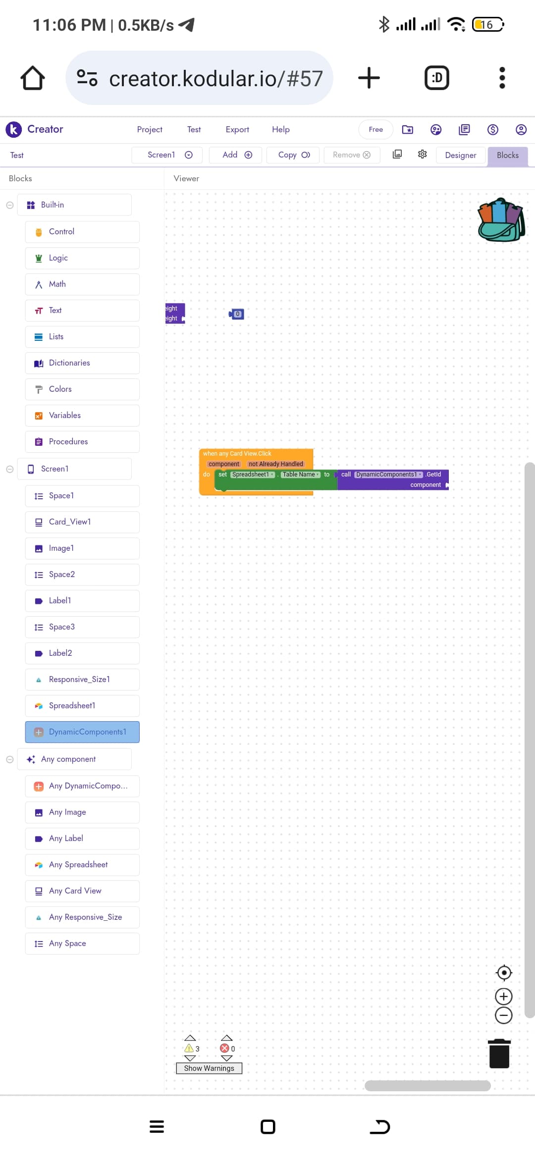 How to set spreadsheet table name using dynamic component extention - Discuss - Kodular Community