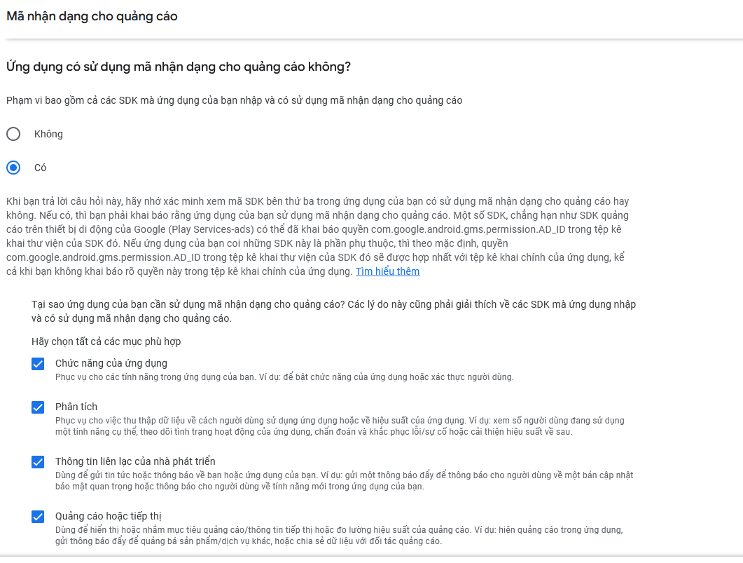 Cant update app due to com.google.android.gms.permission.AD_ID error. (2024) - Discuss - Kodular ...