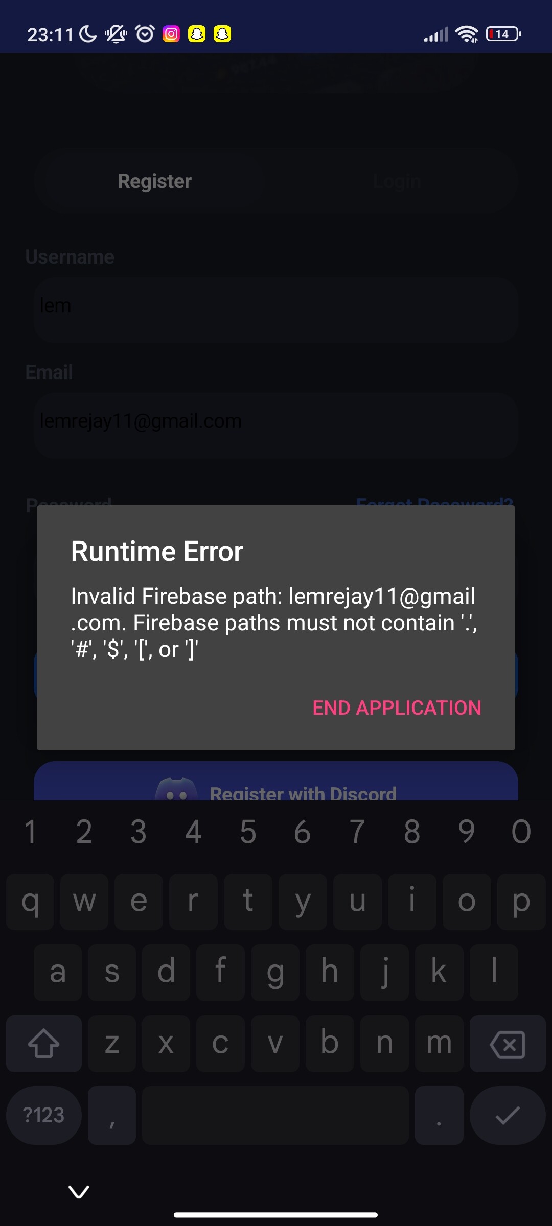 How to fix @ $ etc etc on firebase - Discuss - Kodular Community