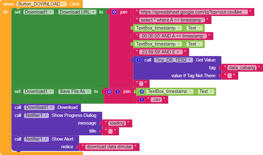 Help me to export data on tableview to csv on android - Discuss - Kodular Community