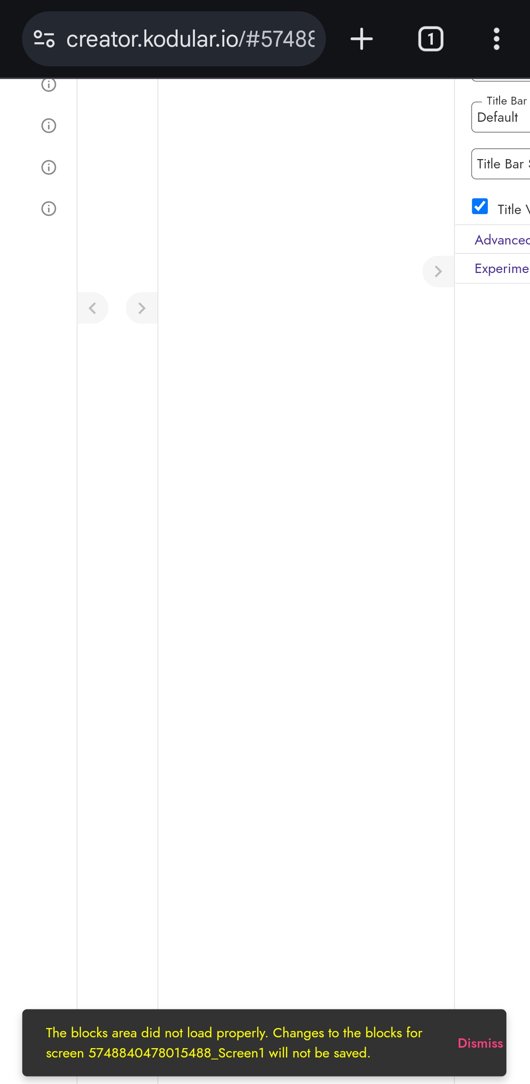 Cannot be able to open my project - Discuss - Kodular Community