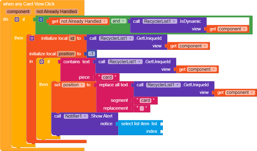 Recycle List View Click and Delete List - Discuss - Kodular Community
