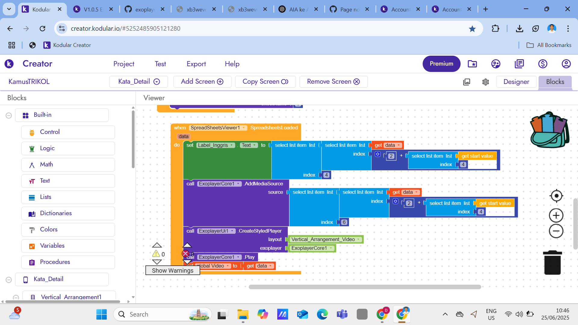 Kodular ExoPlayer Extension – AddMediaSource error at runtime - Discuss - Kodular Community
