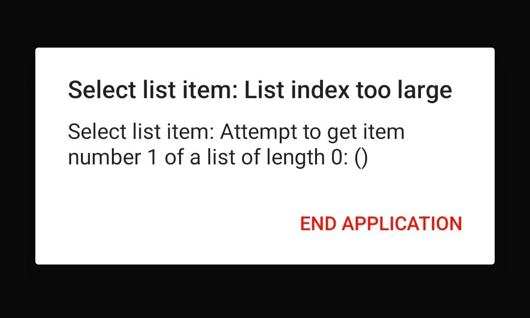 List index too large baserow - Discuss - Kodular Community