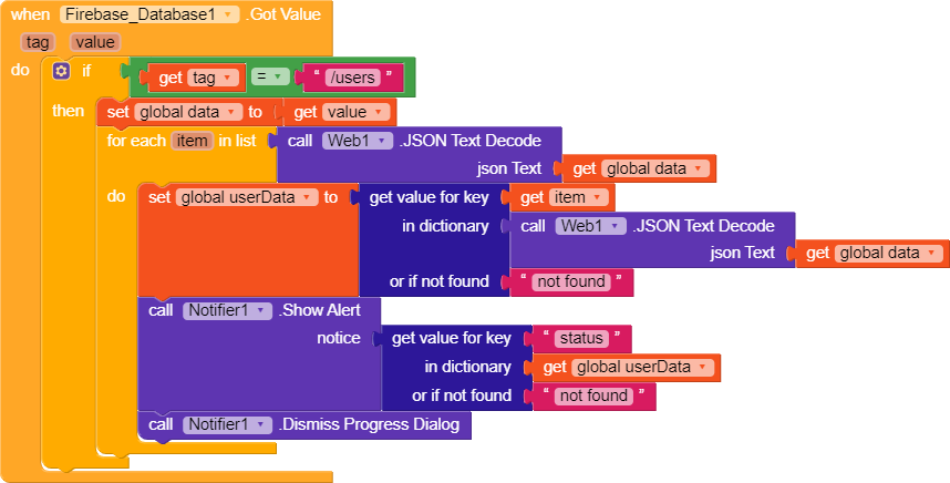 Retrieve Firebase value from - Discuss - Kodular Community