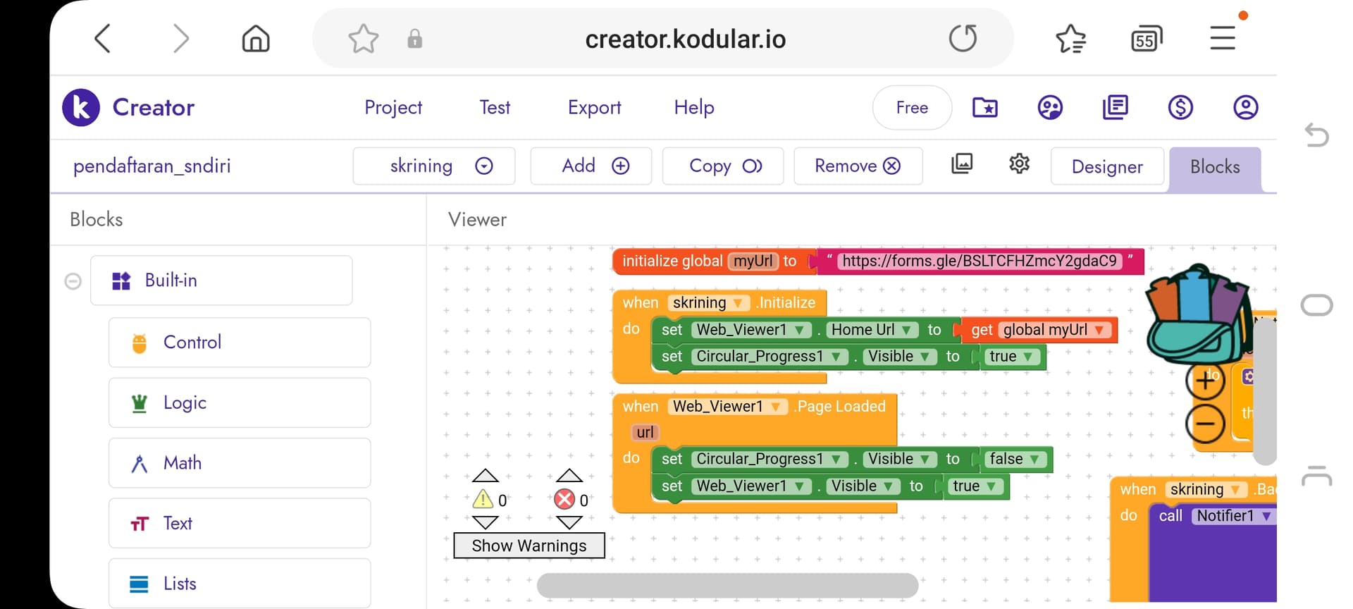 Web Viewer Force Close Issue on Certain Devices - Discuss - Kodular Community