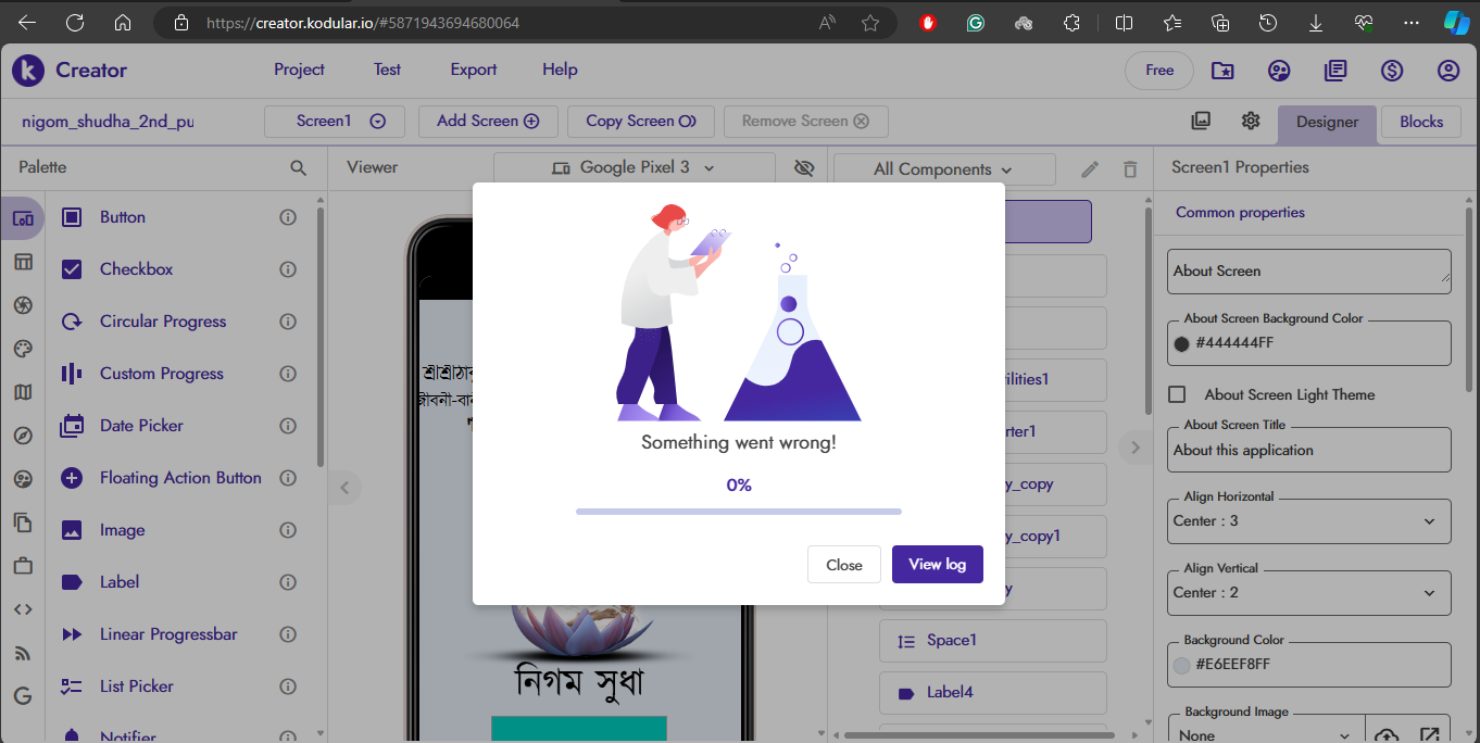 Kodular Server Build Error - Discuss - Kodular Community