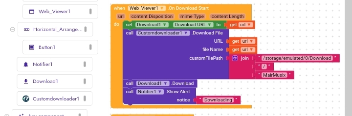 Custom WebView Download Not Working - Discuss - Kodular Community