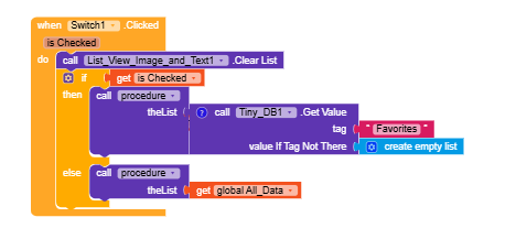Problem with adding Favorite button/switch - Discuss - Kodular Community