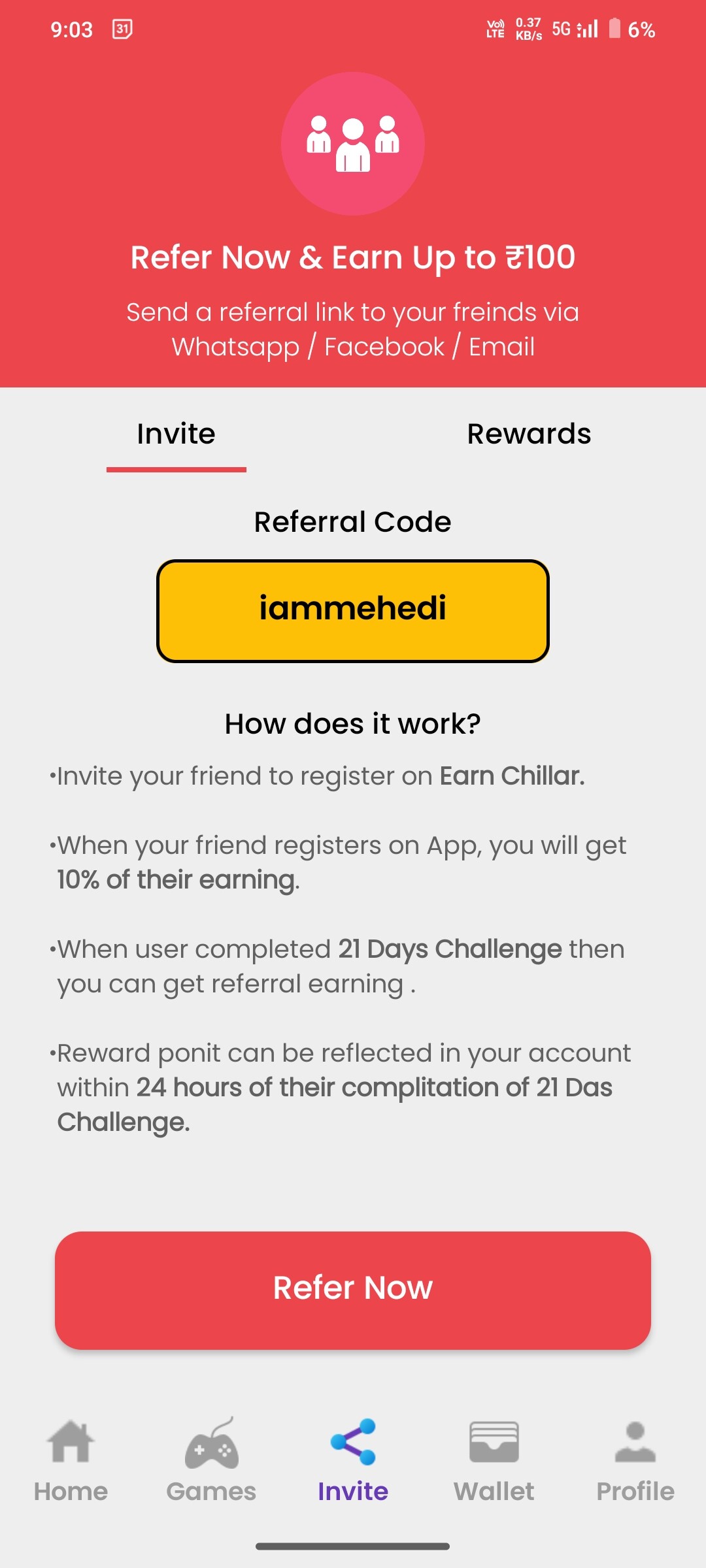 My dream project : Earn Chillar Ready to launch anyone can give me ...