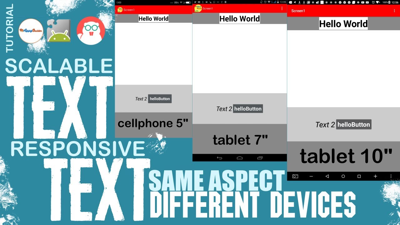 Responsive/Scalable text - Guides - Kodular Community