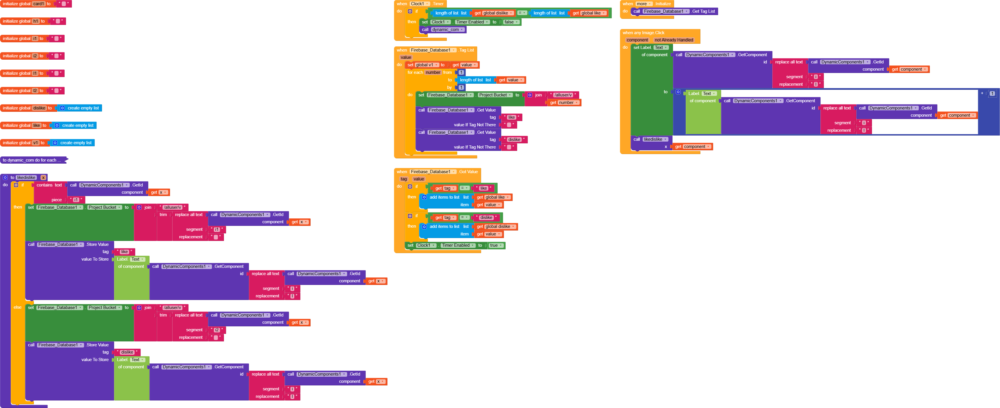 How to create like and dislike button using colintree list view and firebase - Discuss - Kodular ...
