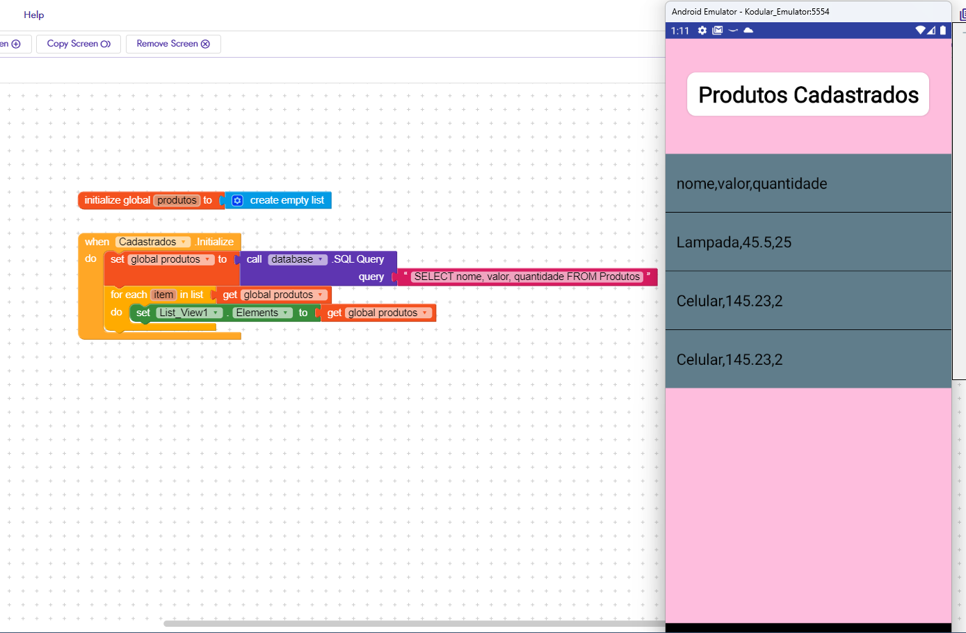 Formatting SQLite data into a table - Discuss - Kodular Community